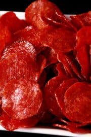Easy Pepperoni Jerky [Dehydrated Pepperoni Slices] - 2 Nerds In A Truck