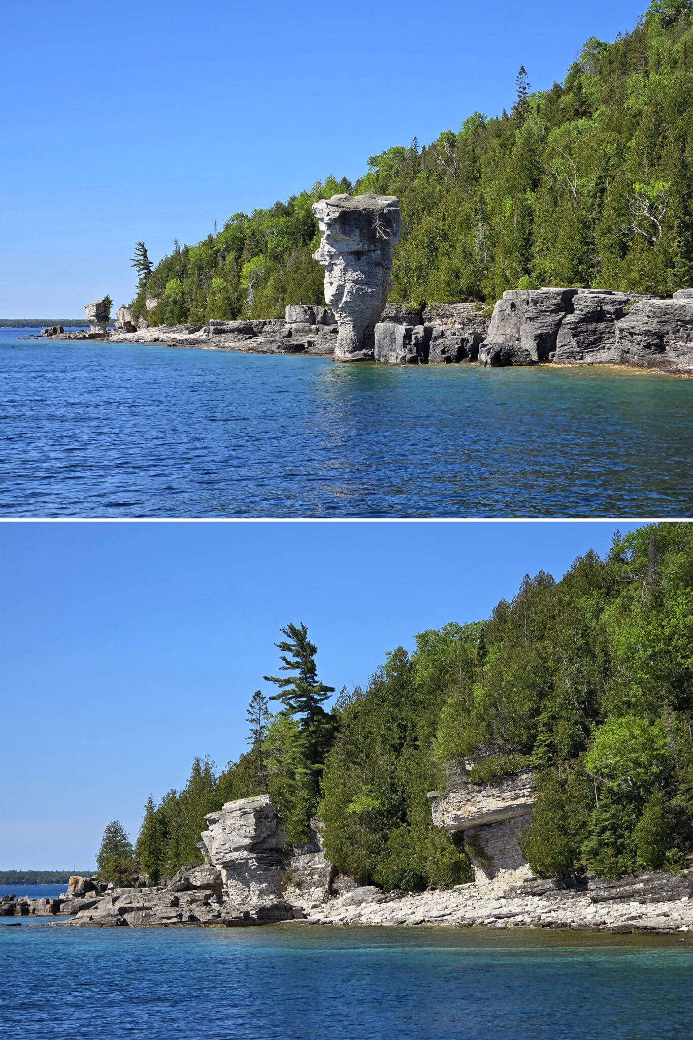 Visiting Flowerpot Island [Tobermory, Bruce Peninsula, Ontario] - 2 ...