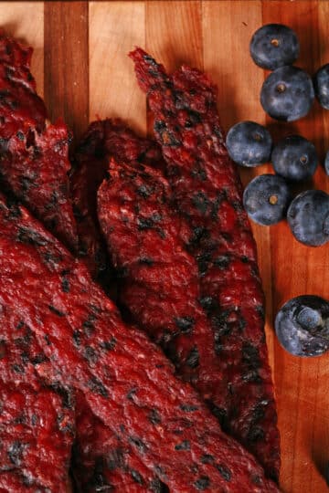 Blueberry Bison Jerky Recipe [Ground Bison Jerky] - 2 Nerds In A Truck