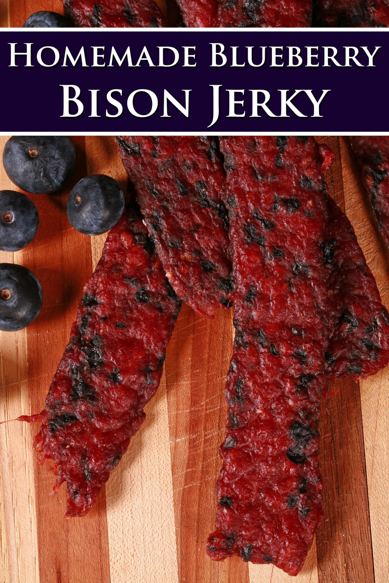 Blueberry Bison Jerky Recipe [Ground Bison Jerky] - 2 Nerds In A Truck