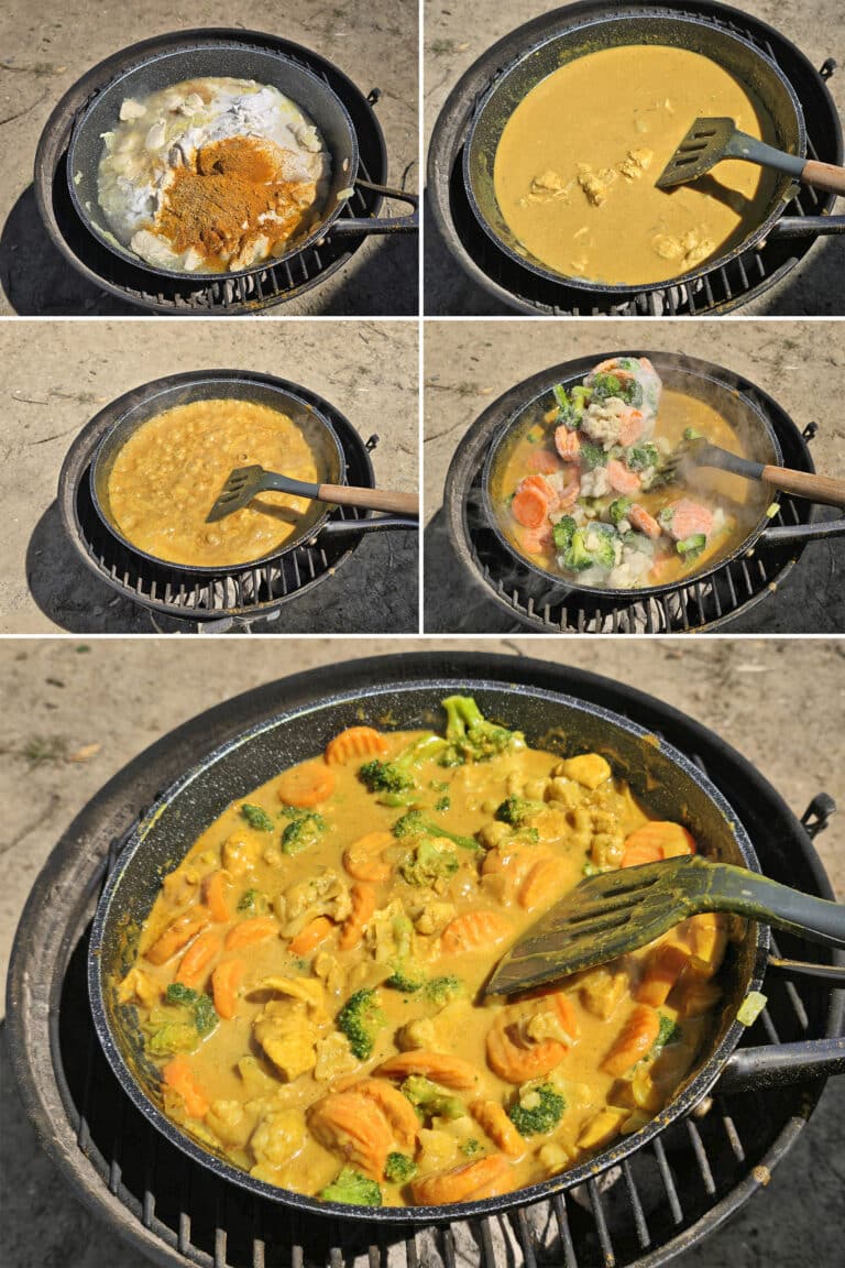 Easy Chicken Curry Recipe - One Pot Campfire Meal! - 2 Nerds In A Truck