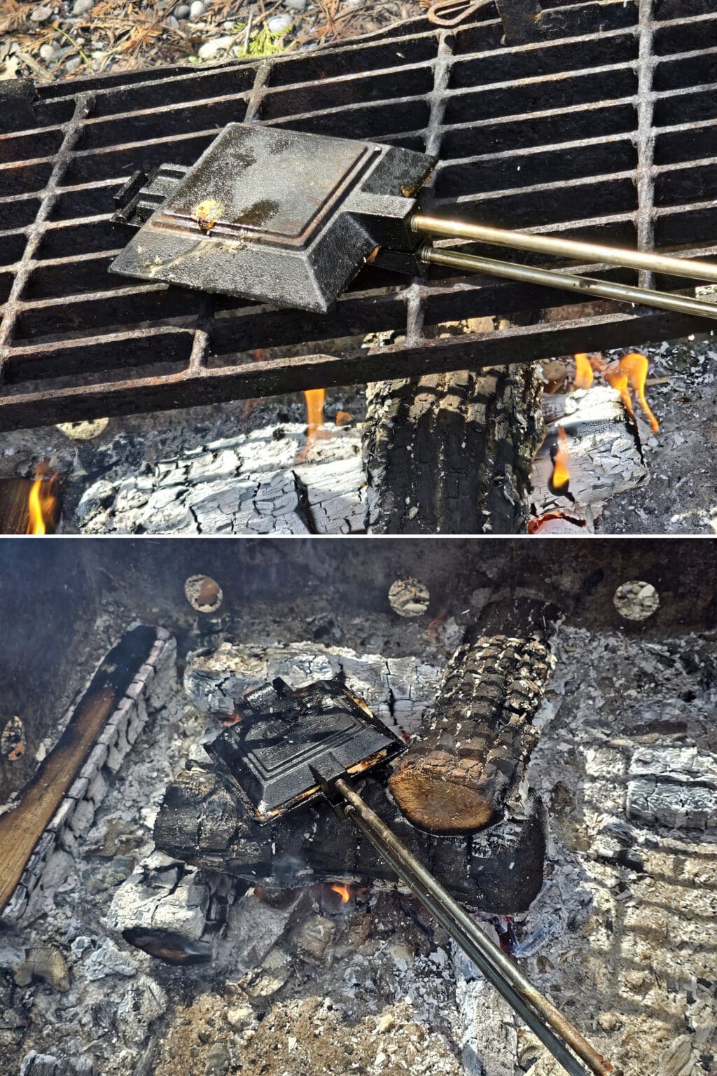 Pie Iron Pizza - Campfire Pizza Pockets! - 2 Nerds In A Truck
