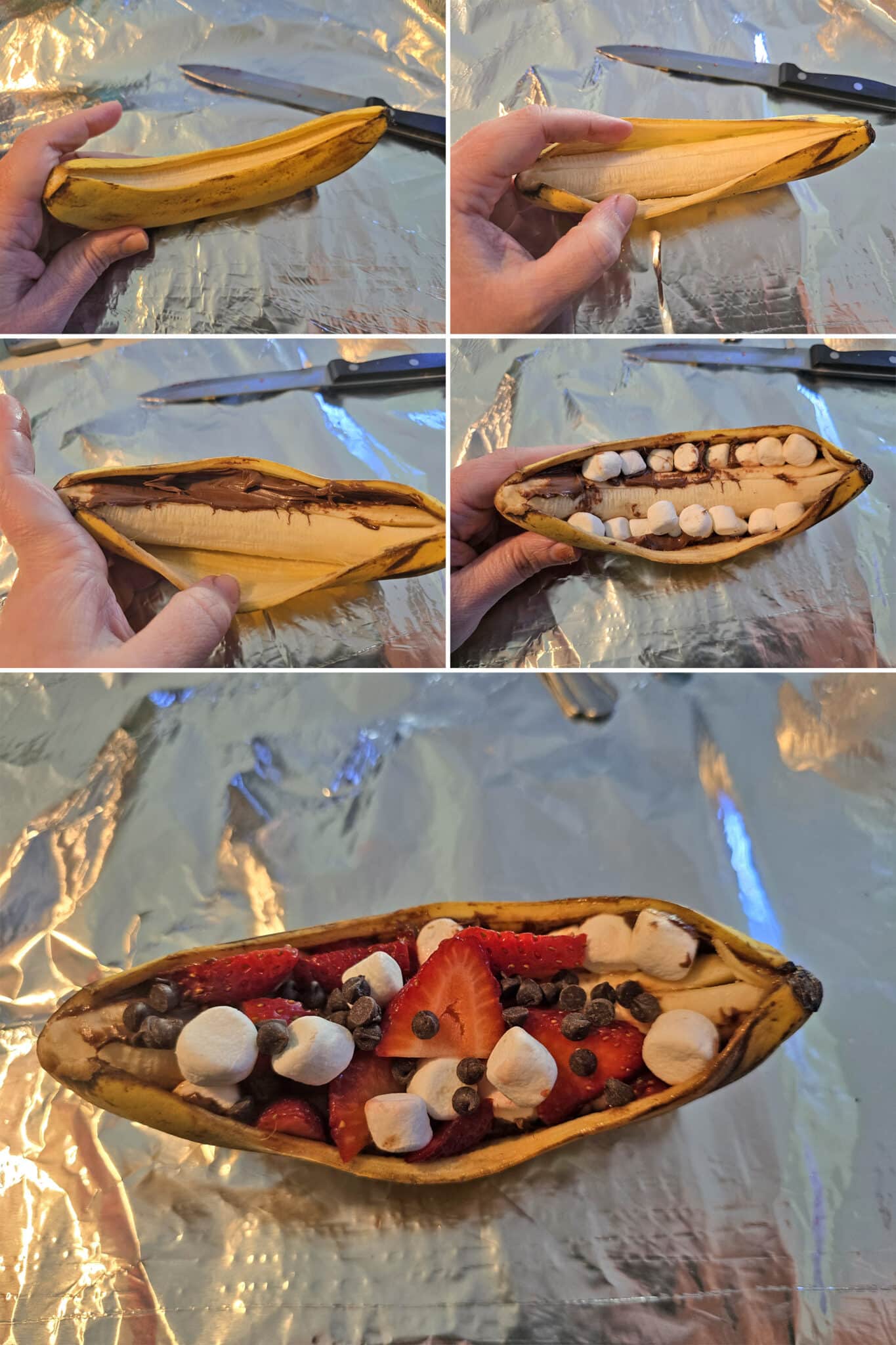 Easy Campfire Banana Boats Recipe - Better Than S'mores! - 2 Nerds In A ...