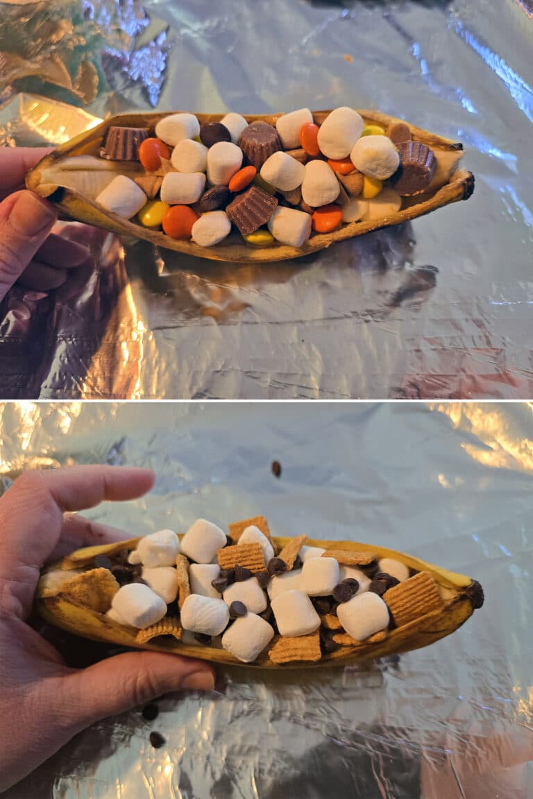 Easy Campfire Banana Boats Recipe - Better Than S'mores! - 2 Nerds In A ...