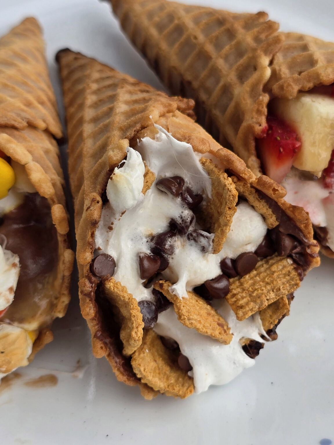 Campfire Cones Recipe - Waffle Cone S'Mores - 2 Nerds In A Truck