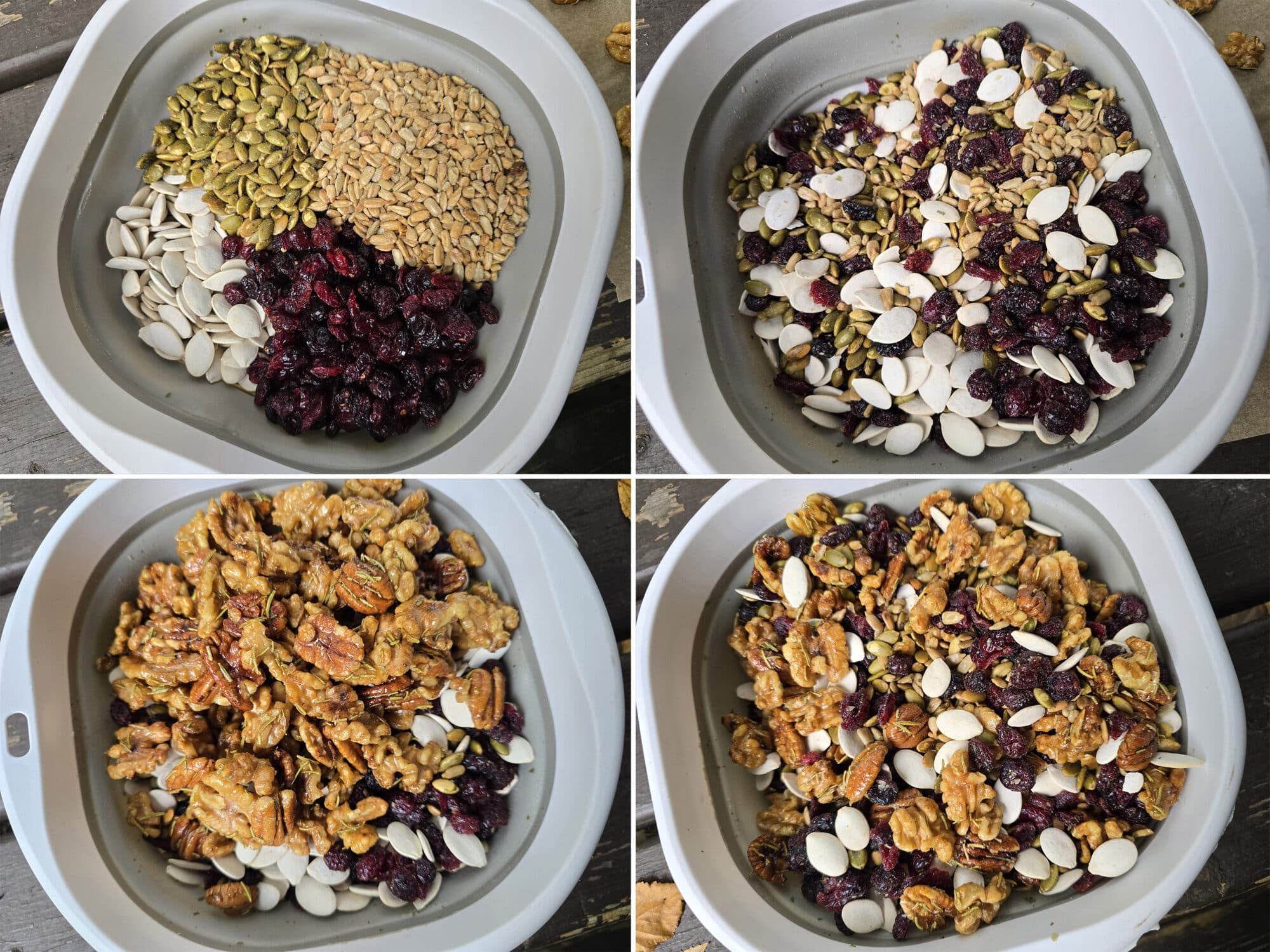 Thanksgiving Trail Mix Recipe [with Maple Rosemary Glazed Nuts!] - 2 ...