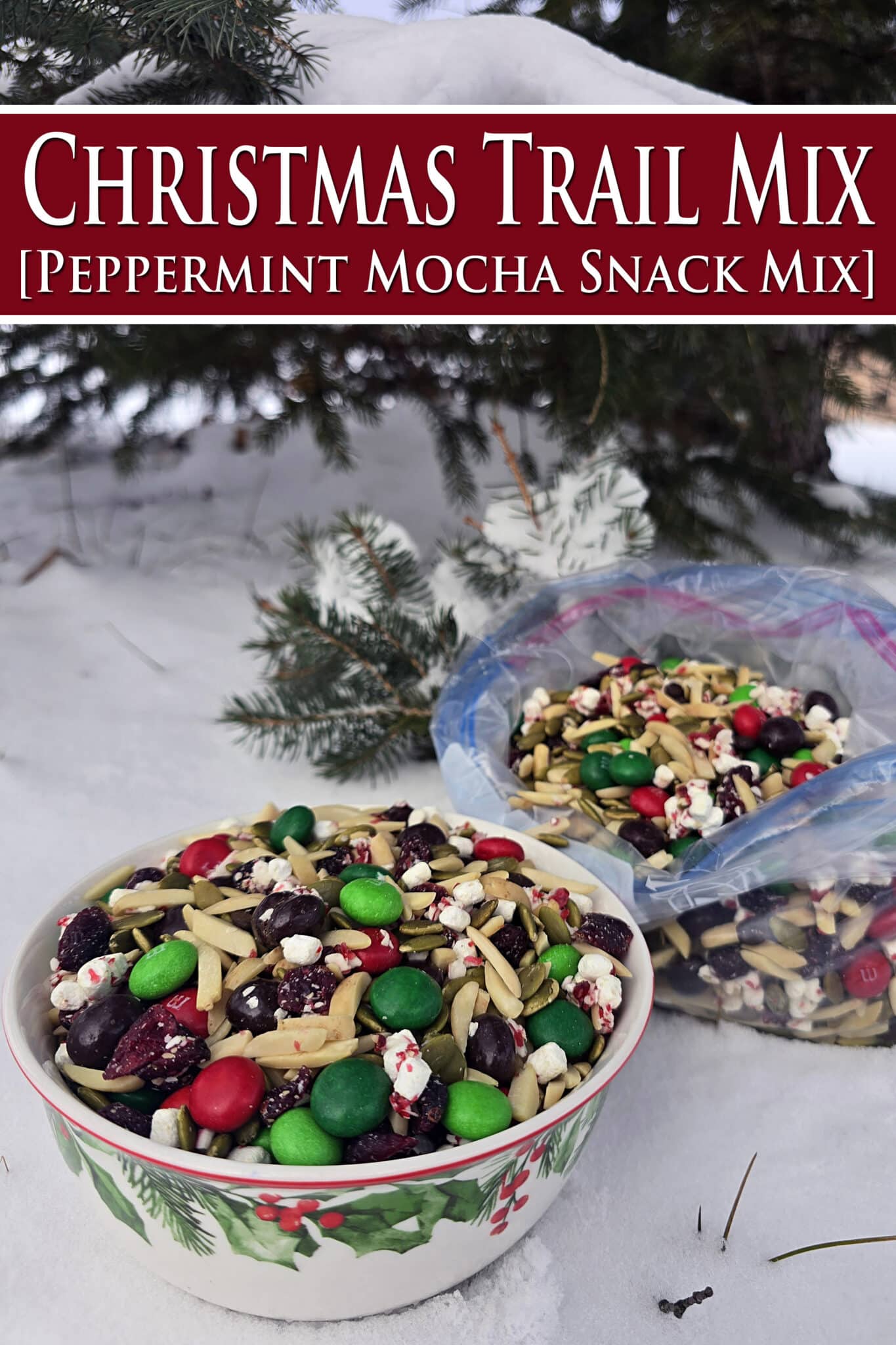 Christmas Trail Mix Recipe [Festive Peppermint Mocha Snack Mix!] - 2 ...
